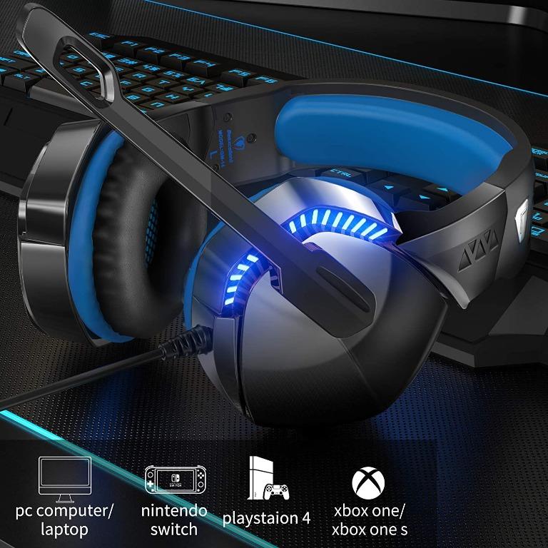 Beexcellent GM-14, High-End Over Ear Gaming Headset Stereo Surround LED ...