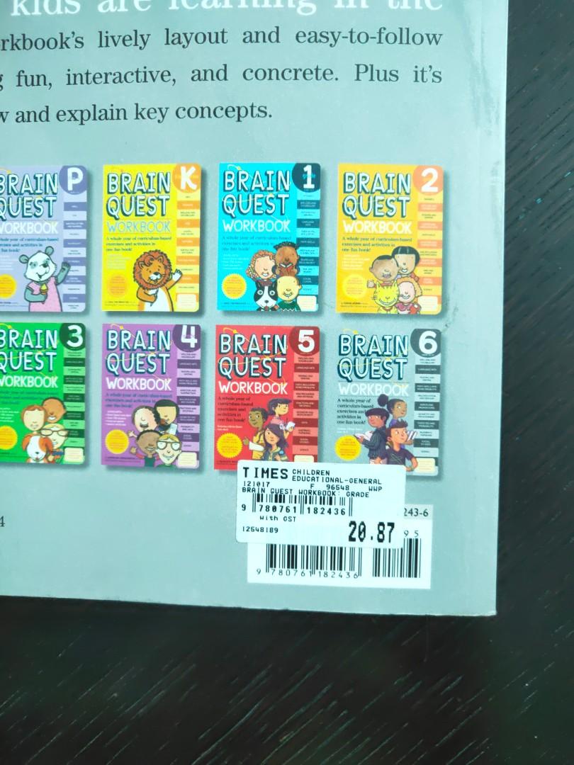 BRAIN QUEST 6, Hobbies & Toys, Books & Magazines, Assessment Books on ...