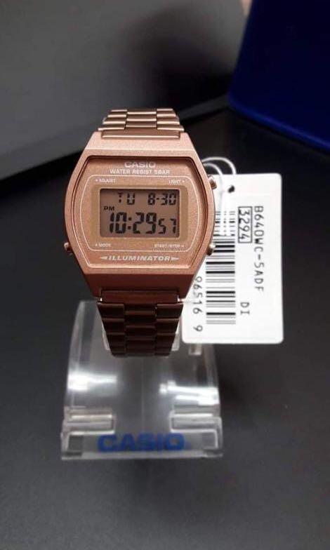 Casio B640 Rose Gold B640WC-5A, Women's Fashion, Watches & Accessories ...