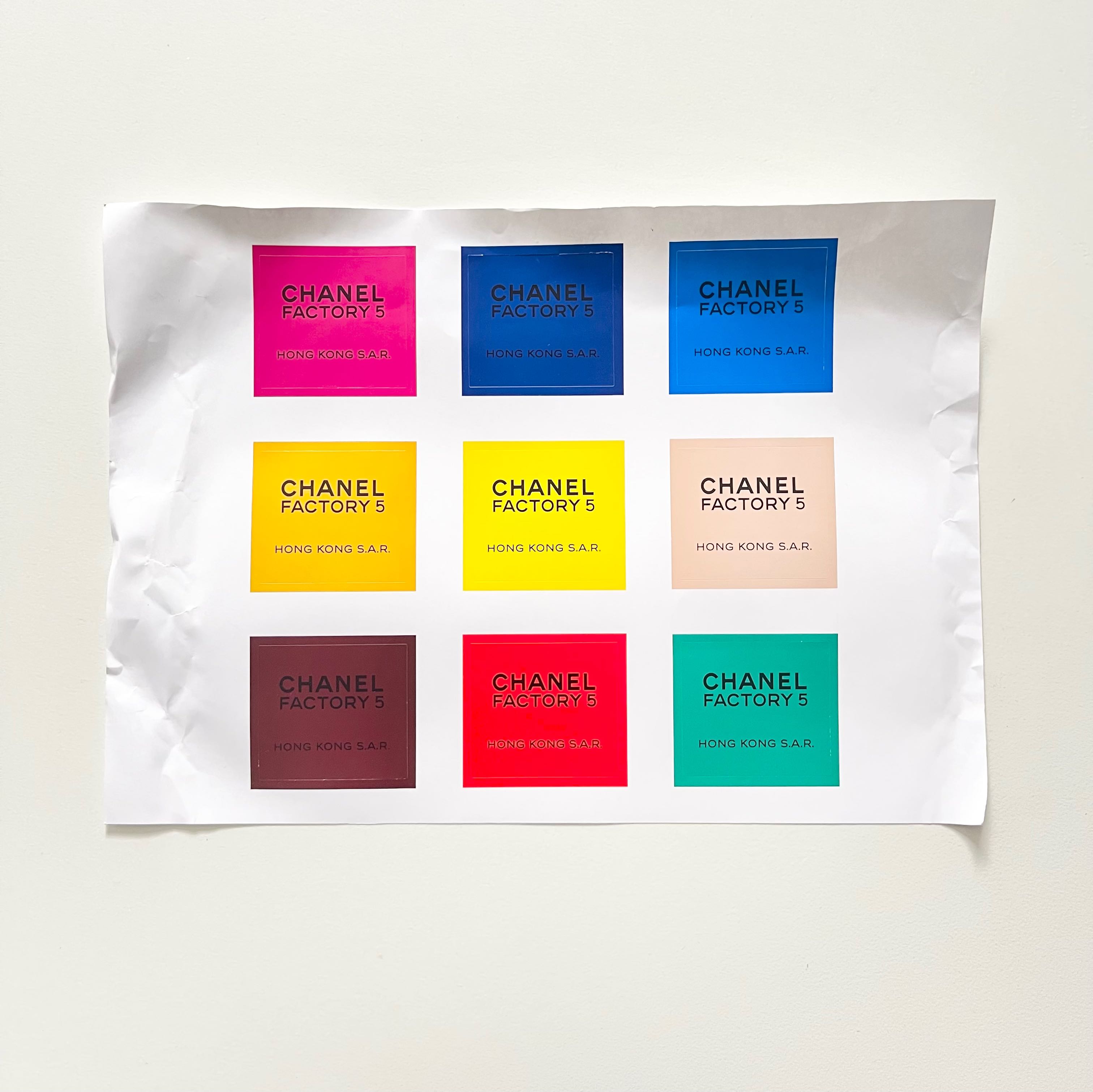 CHANEL HKSAR Sticker FACTORY 5 COLLECTION LIMITED EDITION, 美容＆化妝品, 健康及 ...