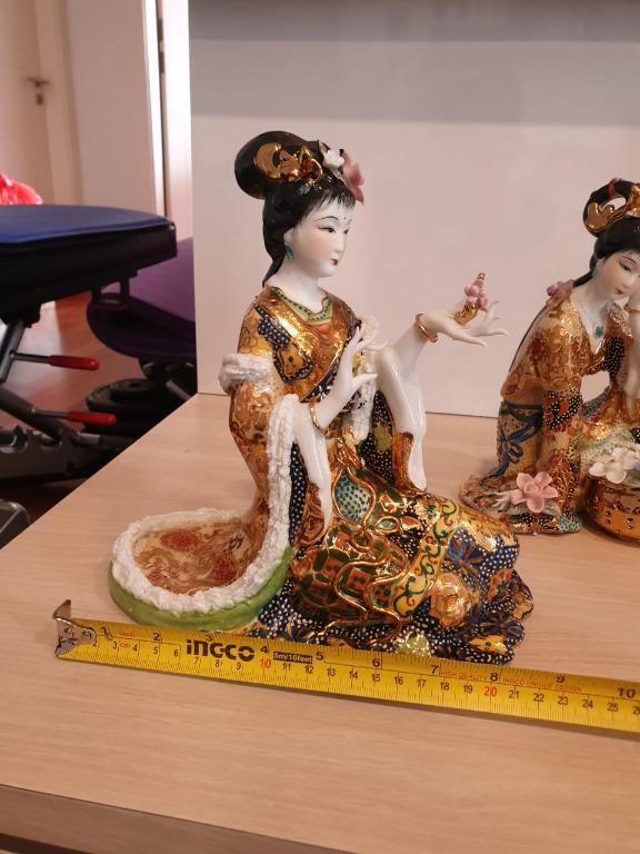 China Antique- Chinese Oriental Lady Porcelain Ceramic Figurine 1 ...