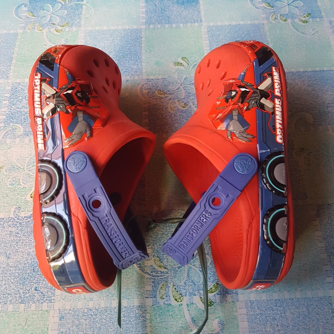 Crocs Kids Optimus Prime, Babies & Kids, Babies & Kids Fashion on Carousell