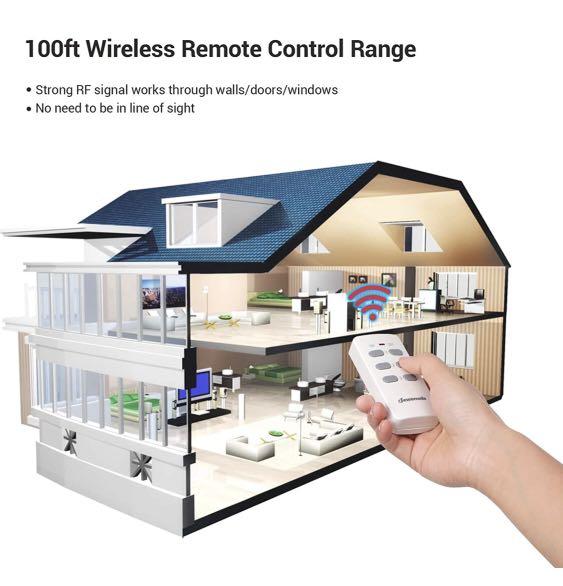 DEWENWILS Remote Control Plug Socket, 13A/3120W Heavy Duty Wireless ...