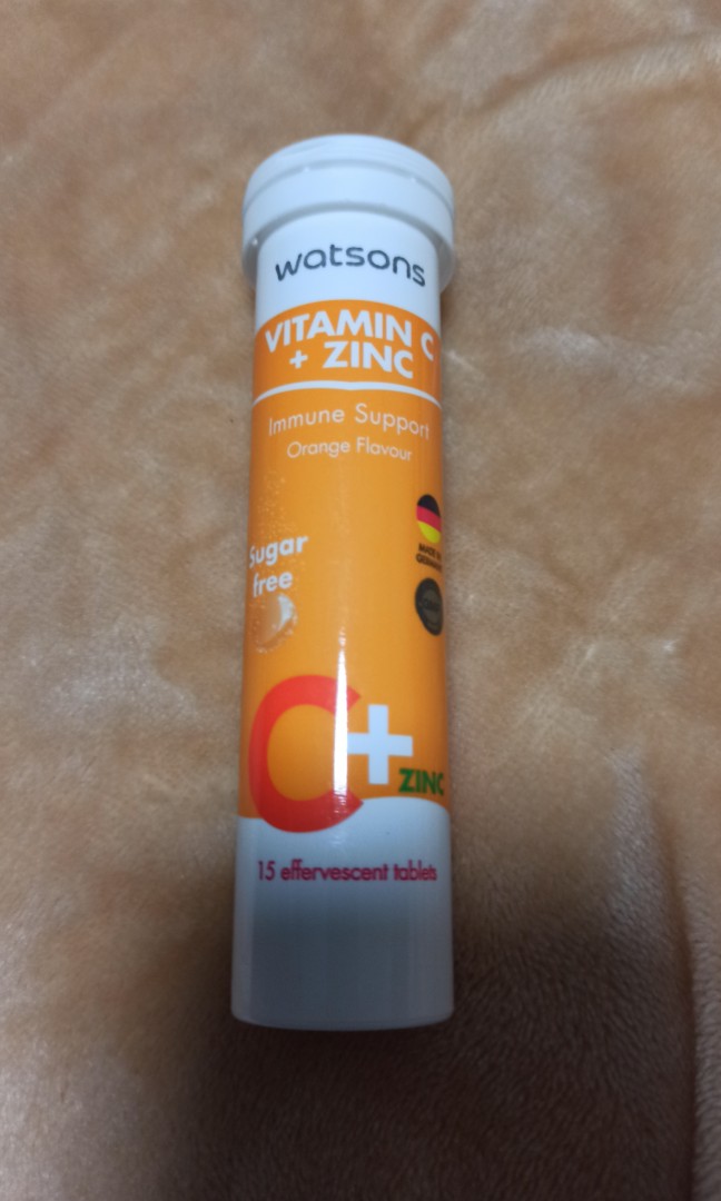 *Discounted!* Watsons Vitamin C+Zinc Effervescent Tablet, Health ...
