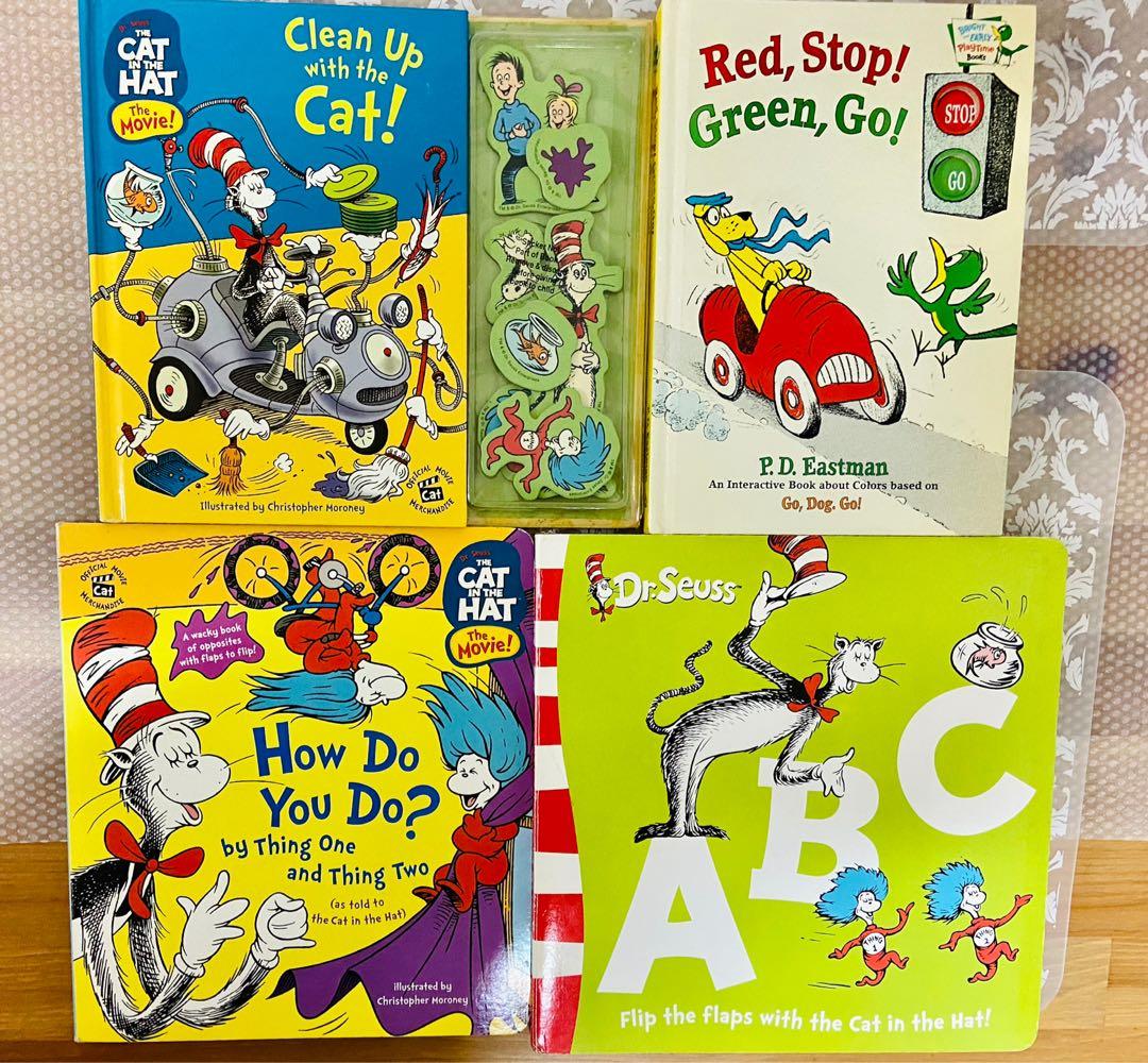 Dr Seuss Flaps and flip books and a magnet play book, 興趣及遊戲, 書本 & 文具 ...