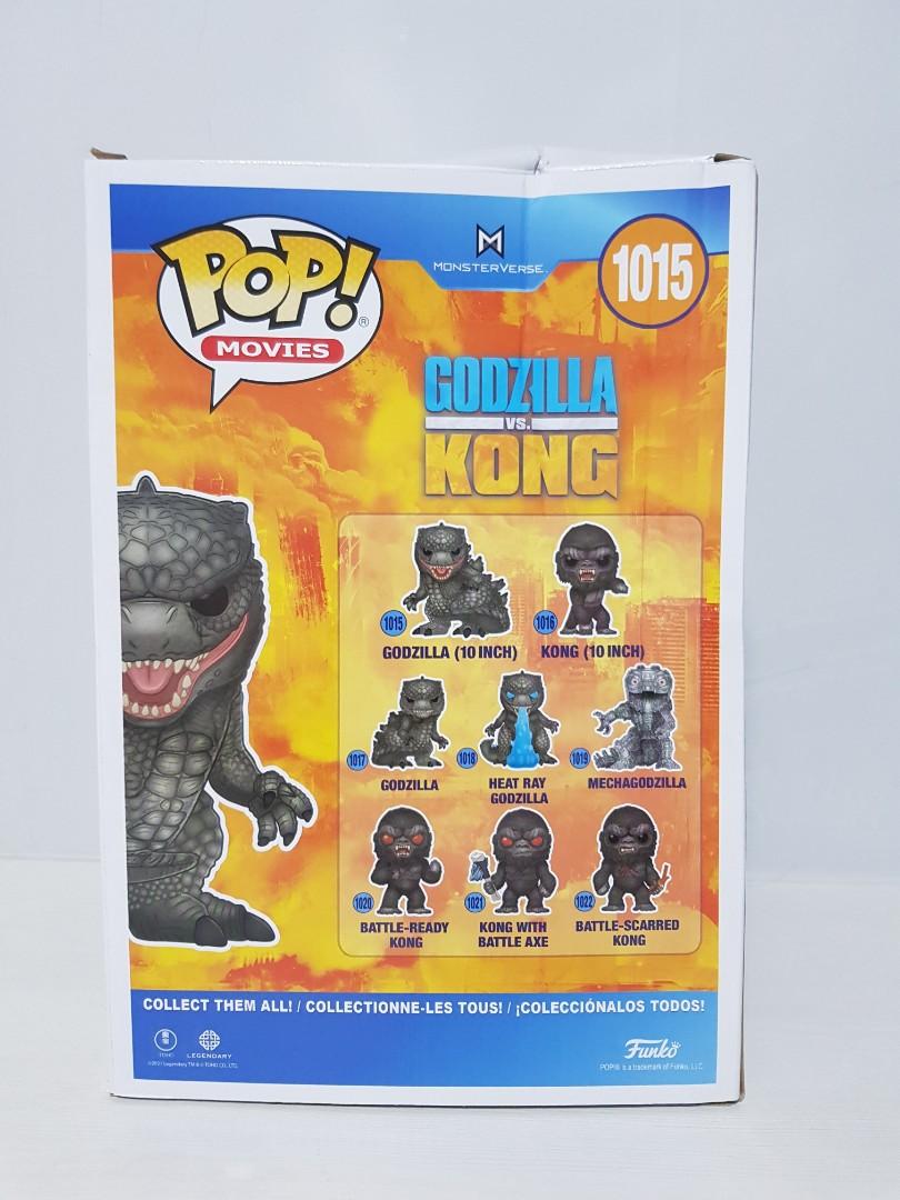Funko Pop! Movies Godzilla vs Kong: Godzilla #1015 (10-inch figure ...