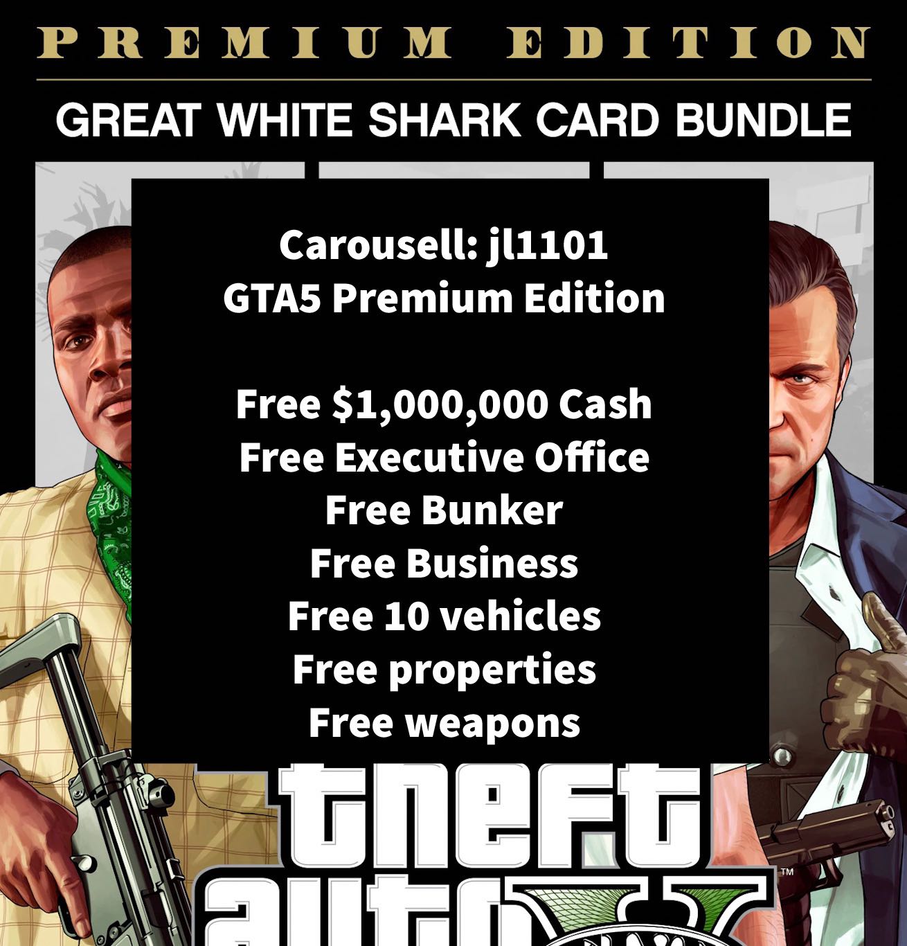 GTA 5 Premium Edition Account, Video Gaming, Gaming Accessories, Game ...