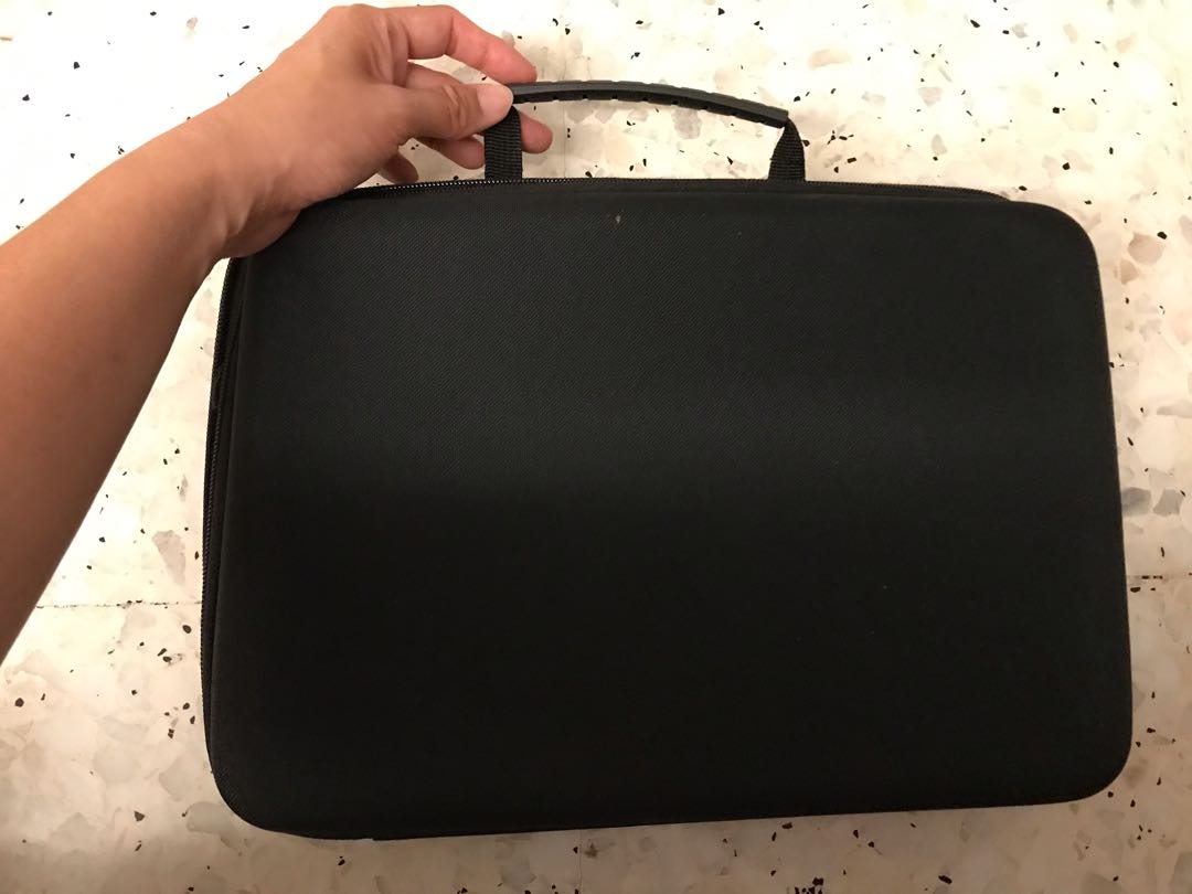 Hard cover bag / case (black, repurpose), Everything Else on Carousell