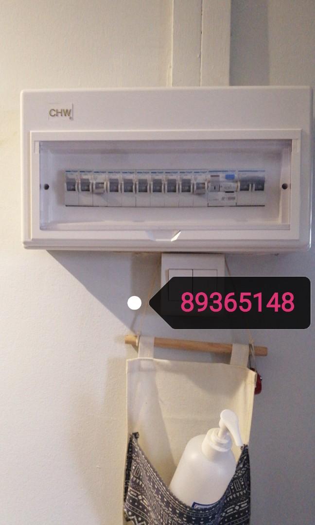 hdb db box circuit breaker replacement, Furniture & Home Living, Home ...