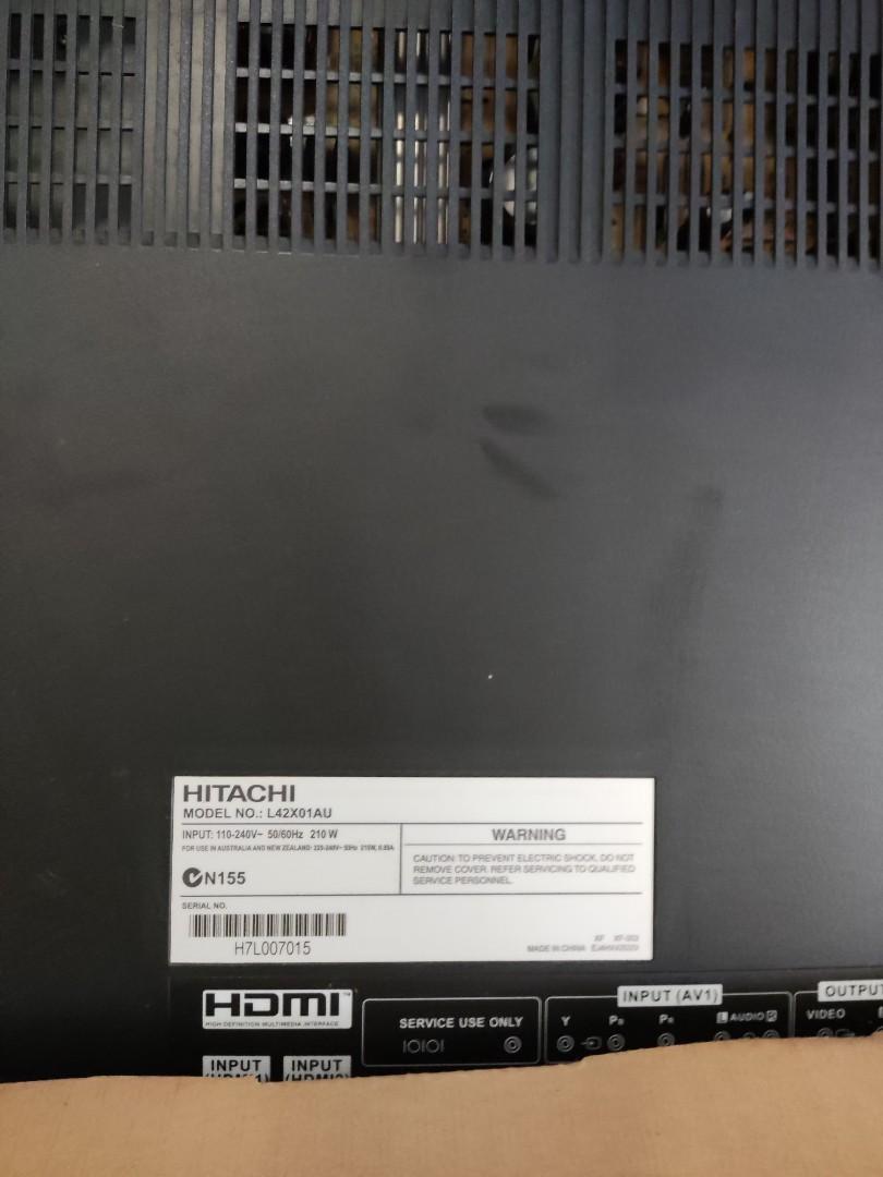 Hitachi 43 Inch TV (L42X01AU), TV & Home Appliances, TV & Entertainment ...