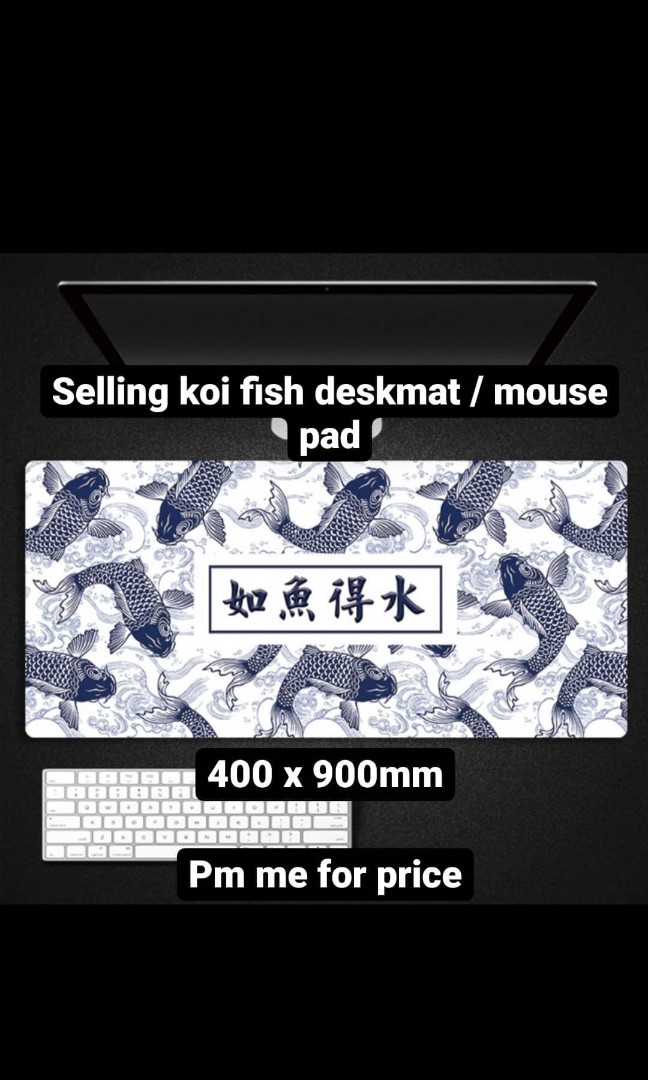 Koi fish mouse pad, Computers & Tech, Parts & Accessories, Mouse ...