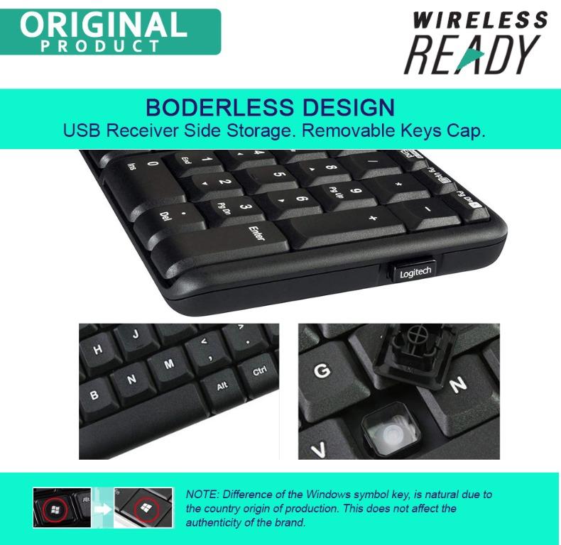 Logitech K230 Wireless Keyboard Full Standard Keyboard Borderless ...
