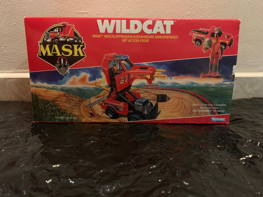 M.a.s.k Kenner mask Wildcat BIB complete with inserts, instructions ...