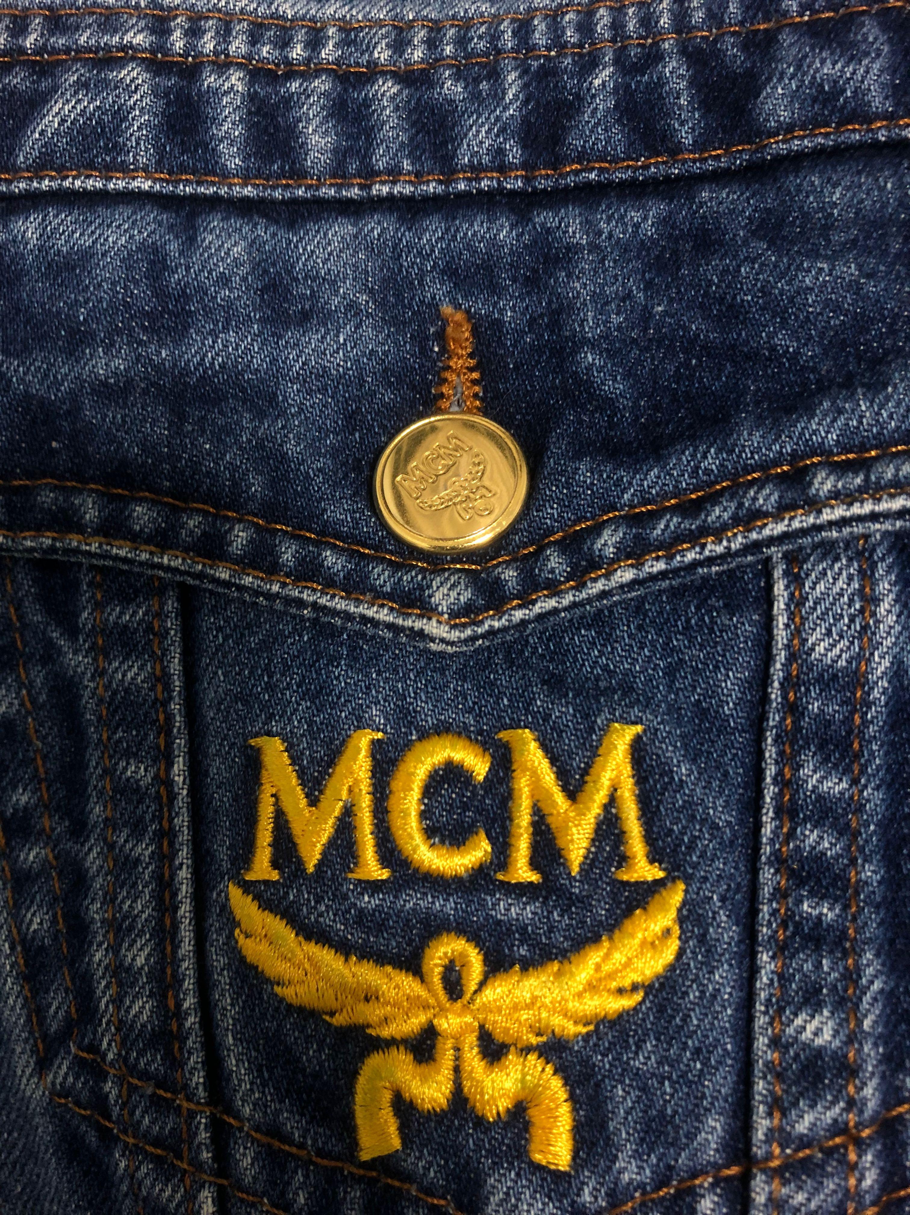 MCM Denim Jacket, Women's Fashion, Coats, Jackets and Outerwear on ...