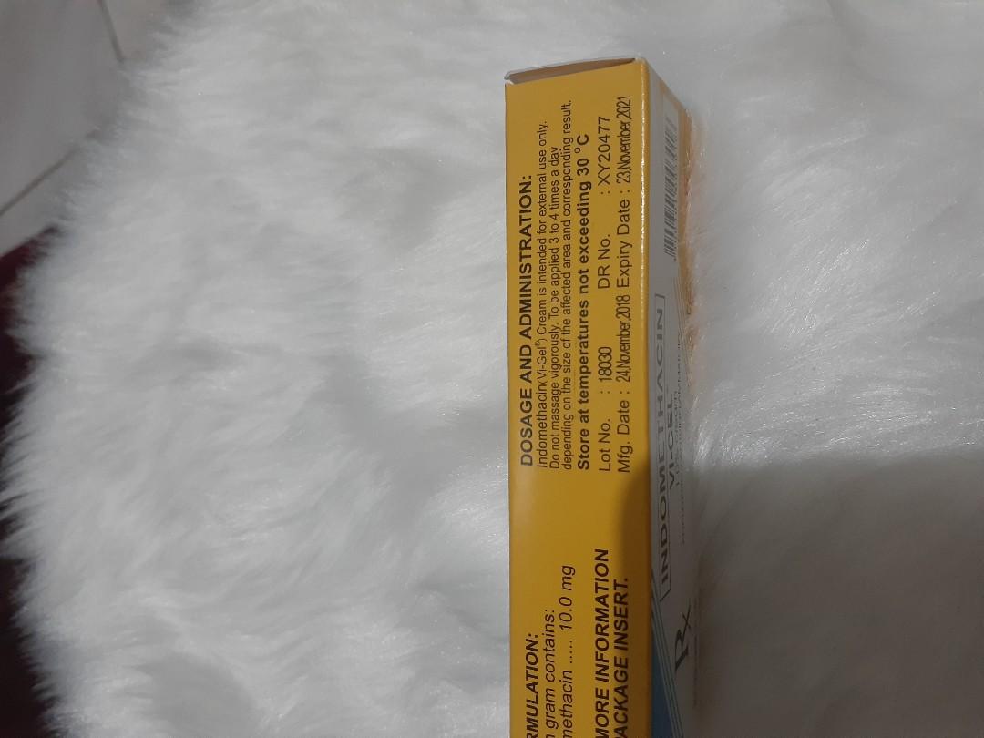 Muscle Pain Cream Vi-gel Indomethacin, Health & Nutrition, Medical ...