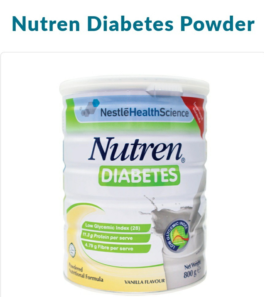 Nestle Nutren diabetes powder, Health & Nutrition, Health Supplements ...