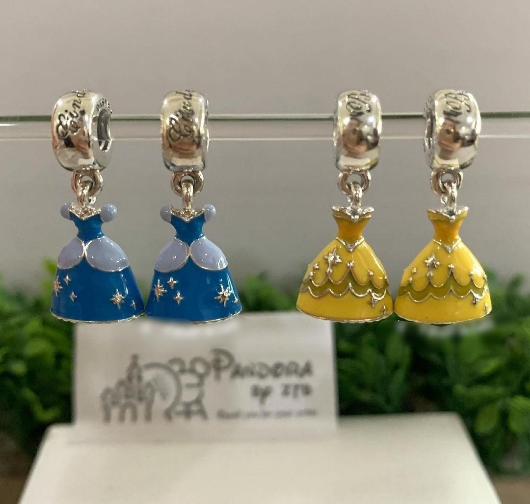 Pandora Disney ☑️ 1100 each! Disney princesses dress charms, Women's ...
