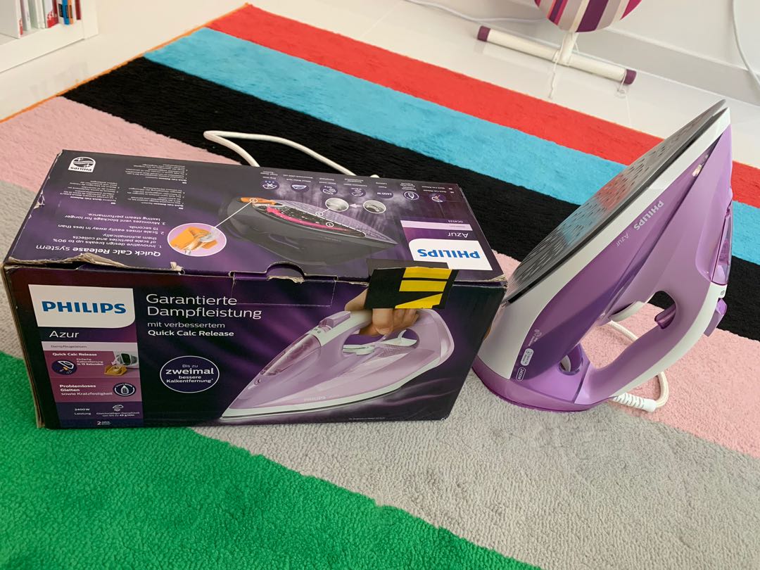 Philips GC4533 Azur Steam Iron,Pink, TV & Home Appliances, Irons ...