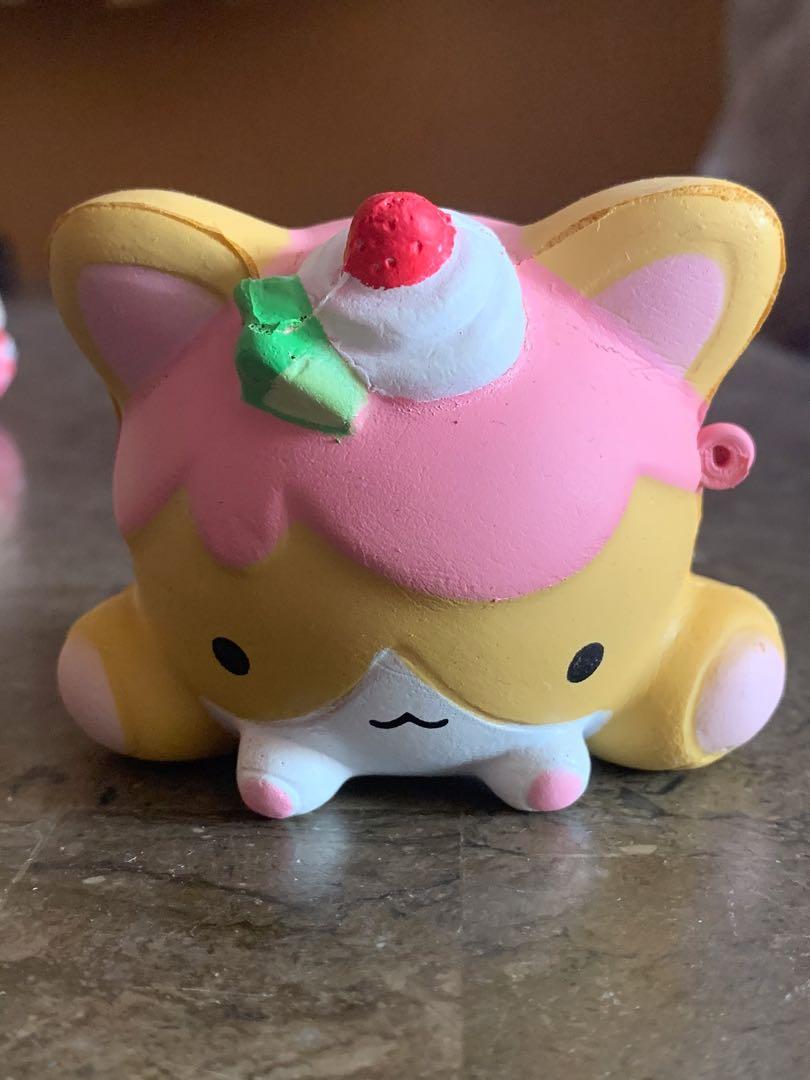 Rare Smooshy Mushy Hello Kitty Deer Gelato and food Squishy Set ...