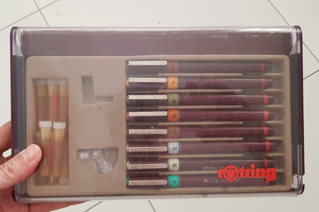 Rotring Isograph Drafting Pens, Everything Else on Carousell