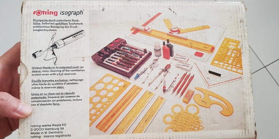Rotring Isograph Drafting Pens, Everything Else on Carousell