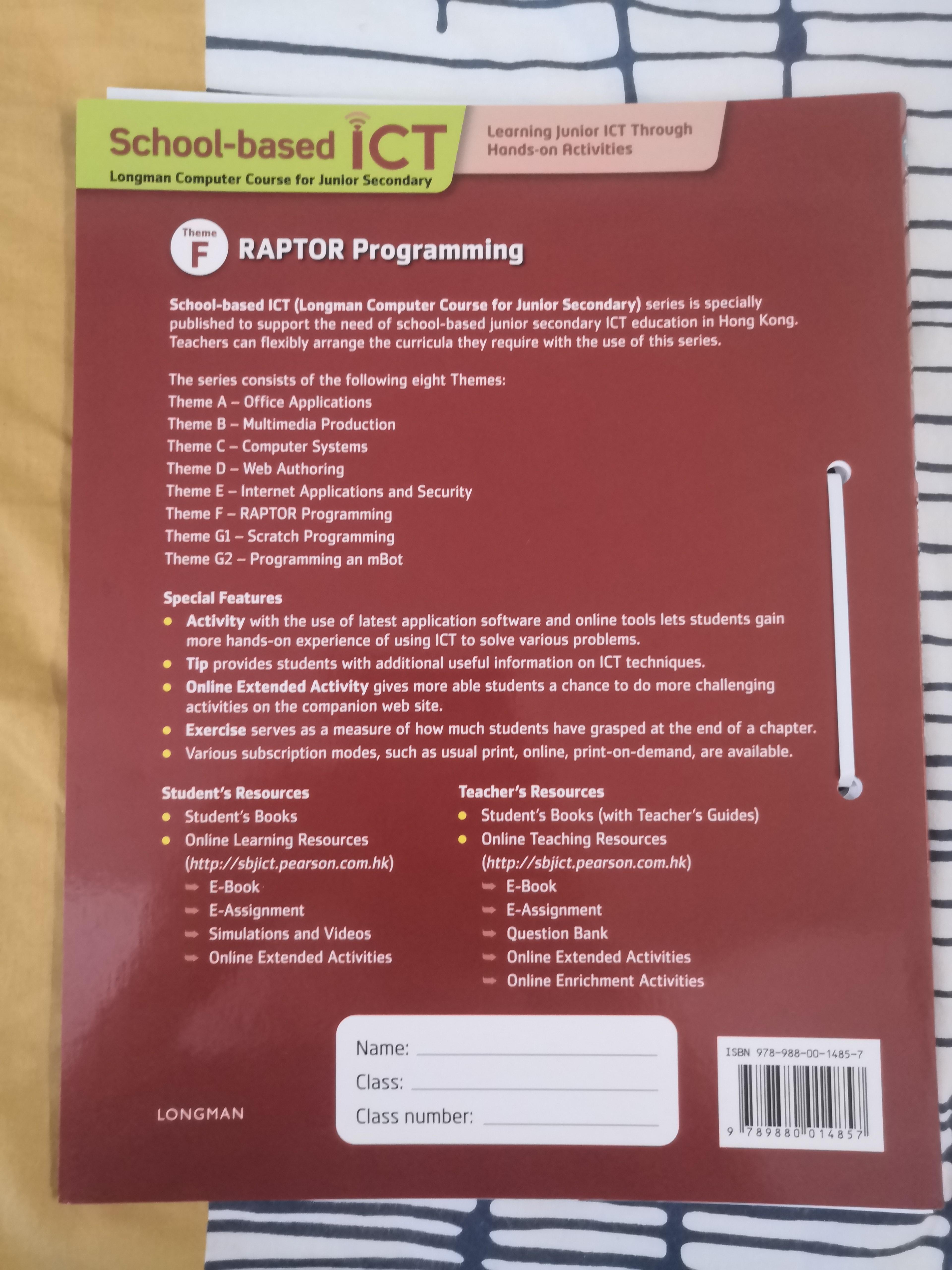 School-based ICT Longman computer course for junior secondary - theme f ...