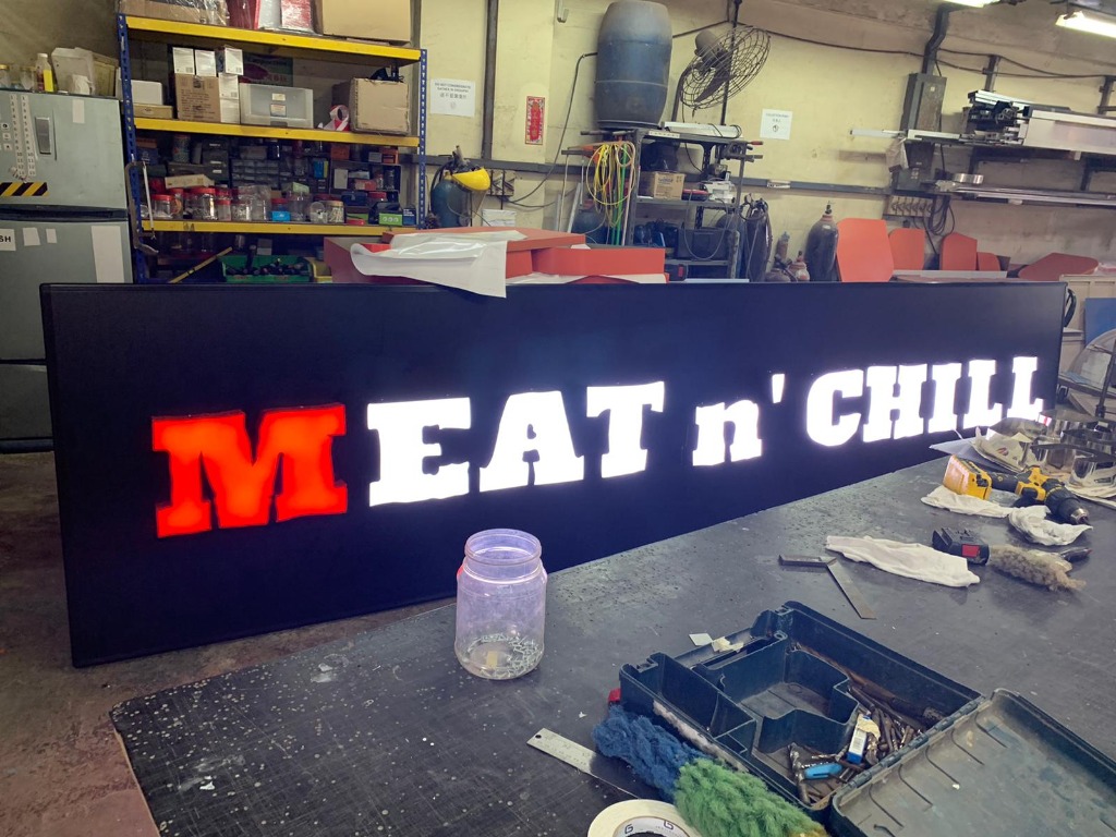 Signboard front lit, Hobbies & Toys, Stationery & Craft, Handmade Craft ...