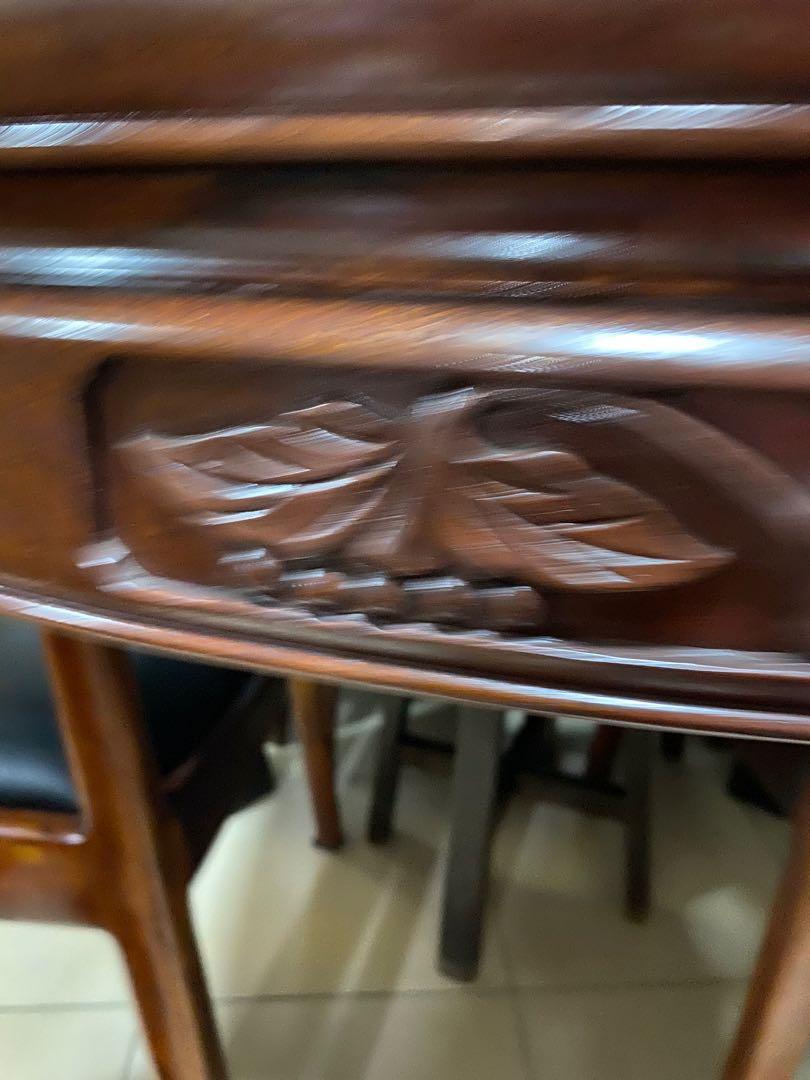 Solid rosewood dining table only, Furniture & Home Living, Furniture ...