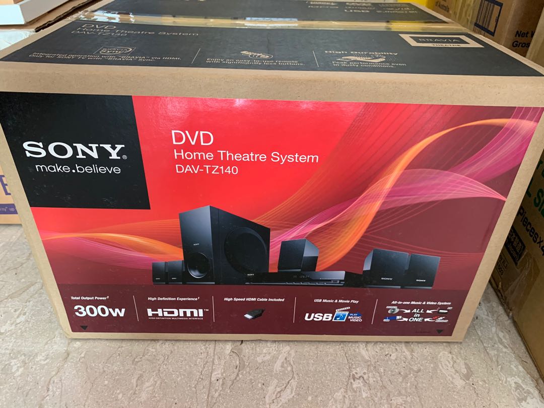 Sony DVD Home Theatre System DAV-TZ140, TV & Home Appliances, TV ...