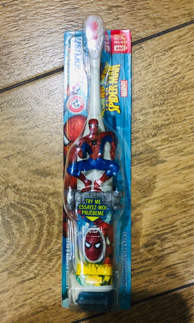 Spider-Man Electric Toothbrush for Kids, Beauty & Personal Care, Oral ...