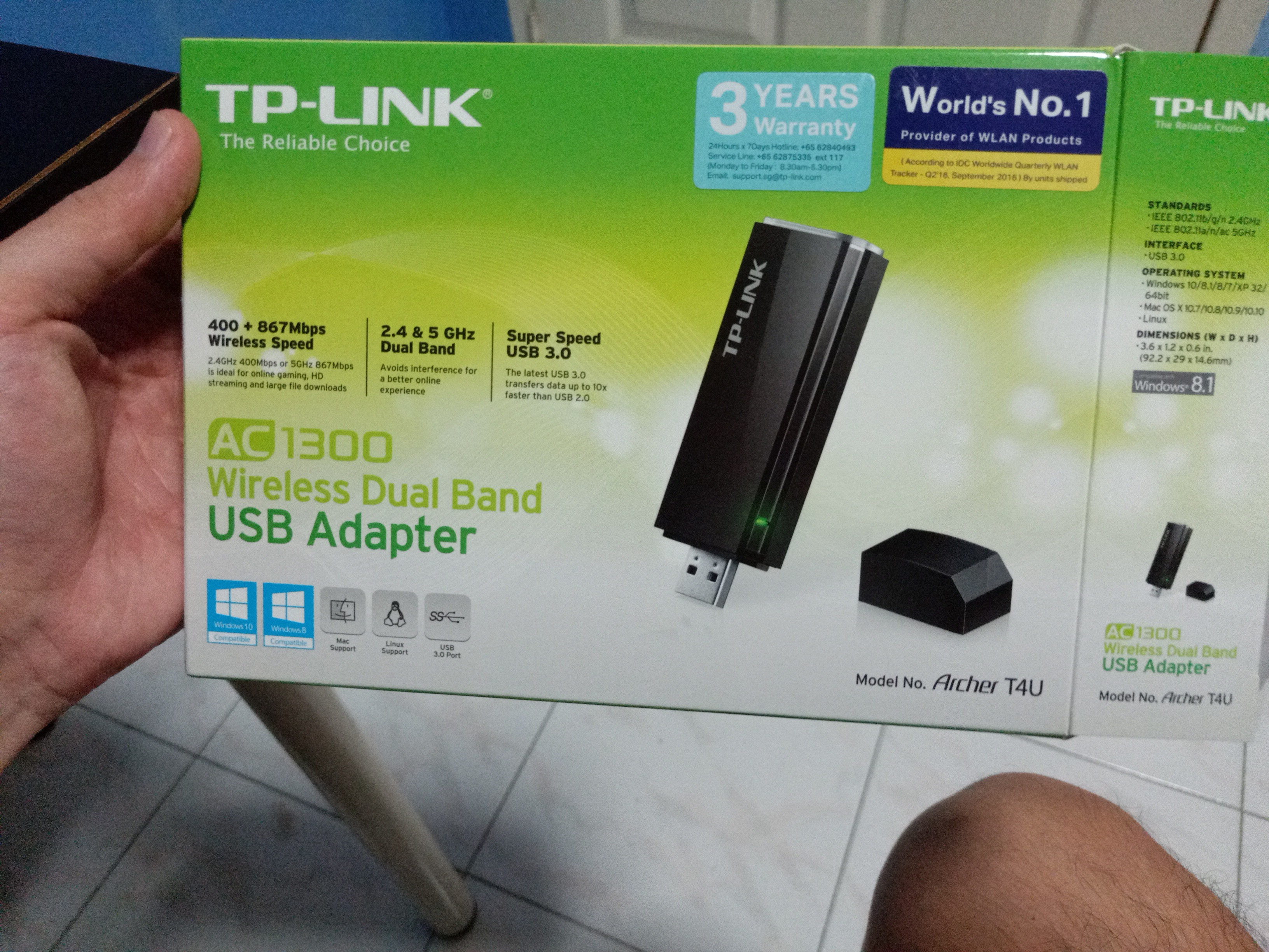 TP-Link AC1300 USB adapter, Computers & Tech, Parts & Accessories ...