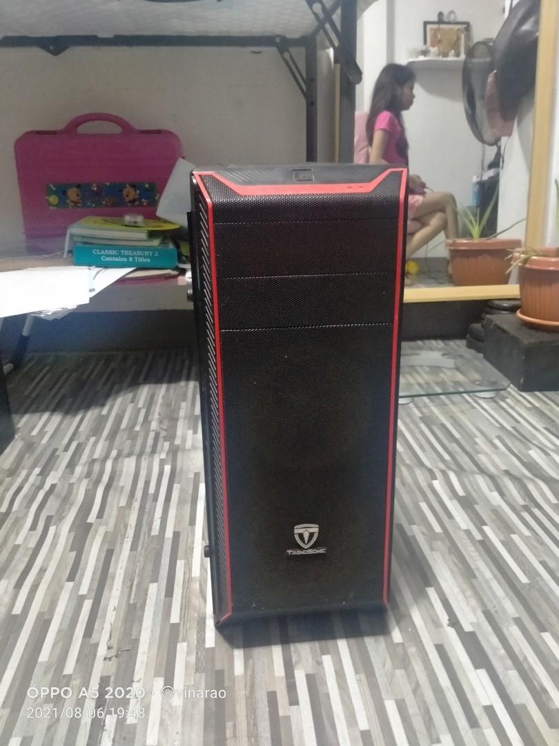 Trendsonic PC case with 5 RGB fan, Computers & Tech, Parts ...