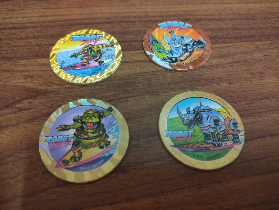 Vintage 90s Pogs and slammer, Hobbies & Toys, Toys & Games on Carousell
