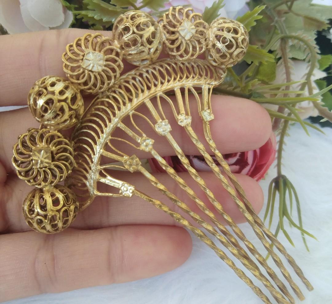 Vintage Philippine Tambourine Set Necklace, payneta and earrings ...