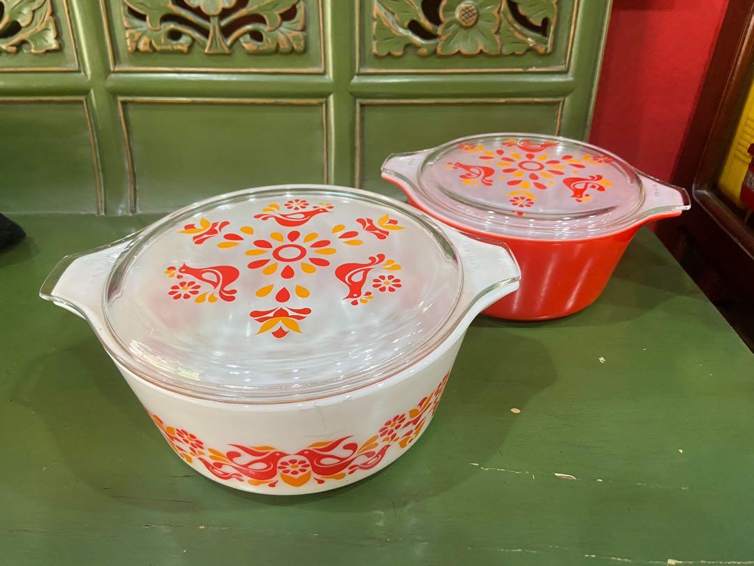 Vintage Pyrex Red Friendship Bird Casserole, Hobbies & Toys ...
