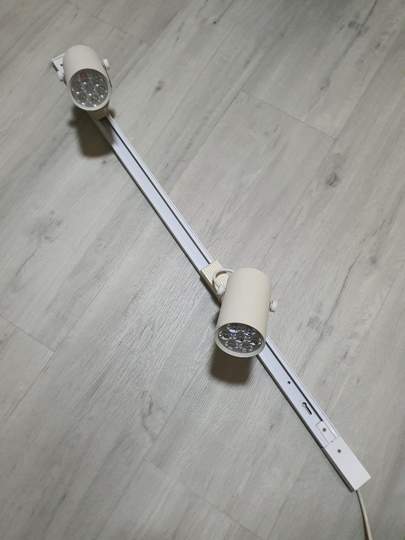 100cm Track Light with 2 Spot Light (7 Watts Each) - Warm 3000k ...