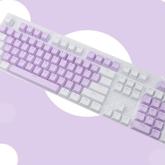 104 key Lilac Keycaps Ergonomic, Computers & Tech, Parts & Accessories ...
