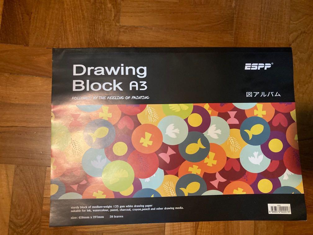 20 sheets drawing block, Hobbies & Toys, Stationery & Craft, Stationery ...