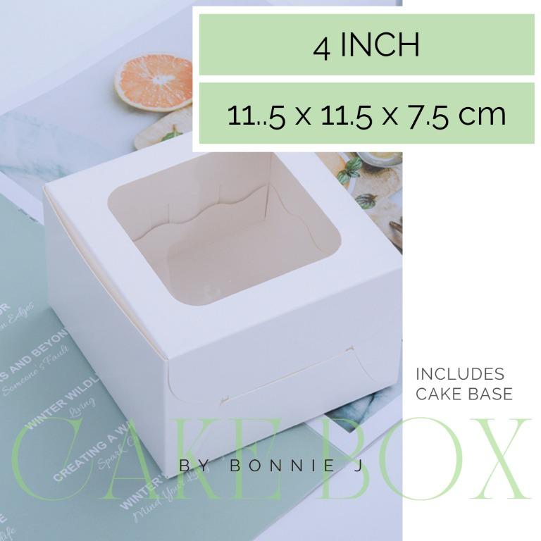 4/6/7/8/9 INCH CAKE BOX WITH WINDOW | PASTRY BOX | CHEESECAKE BOX ...