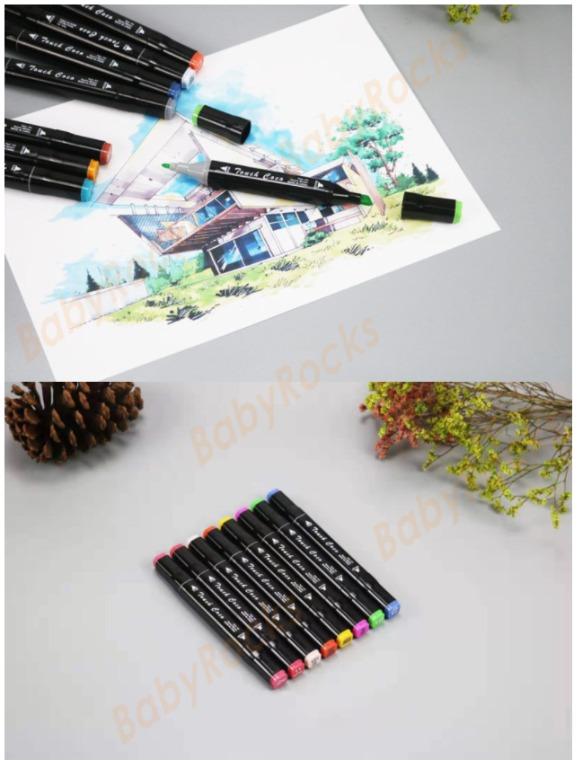 48 colors 2-tip Marker Children Drawing Practice Essential Markers Fine ...
