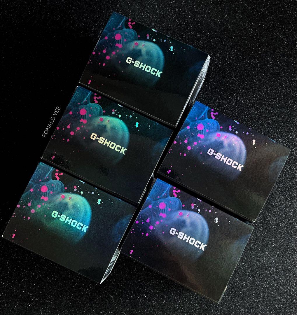 🌈🌈💧💧 CASIOAK GA-2100SKE-7 IN RAINBOW HOUR MARKERS , JELLYFISH CASIOAK ...