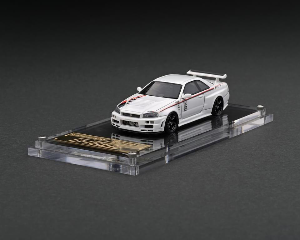 預訂 Ignition Model 1/64 Resin Nismo R34 GT-R R-tune White 白色, 興趣及遊戲, 玩具 ...