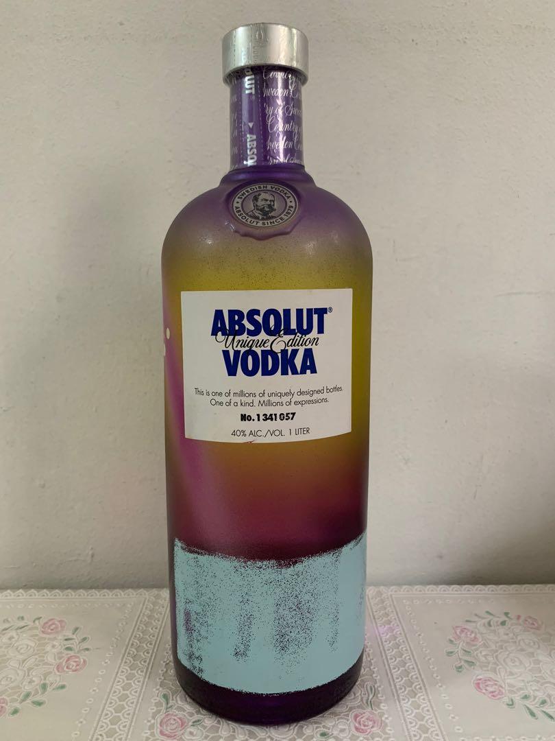 Absolut Vodka (Unique Edition) 1 Litre, Food & Drinks, Alcoholic ...