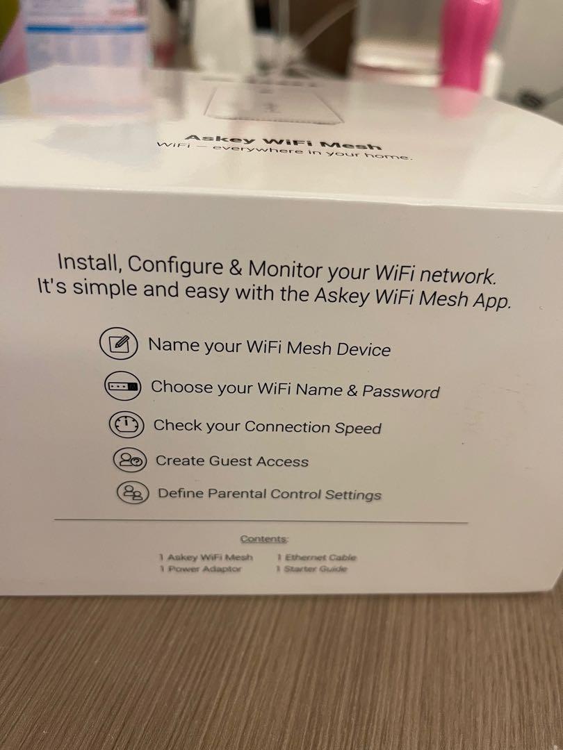 Askey wifi Mesh white (new), Computers & Tech, Parts & Accessories ...