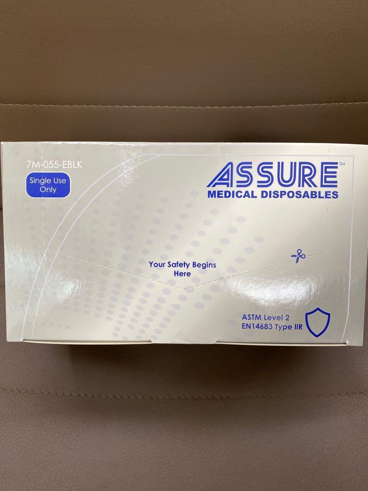 Assure Surgical Face Masks, Health & Nutrition, Face Masks & Face ...