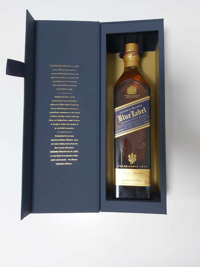 Blue Label 750ml, Food & Drinks, Alcoholic Beverages on Carousell