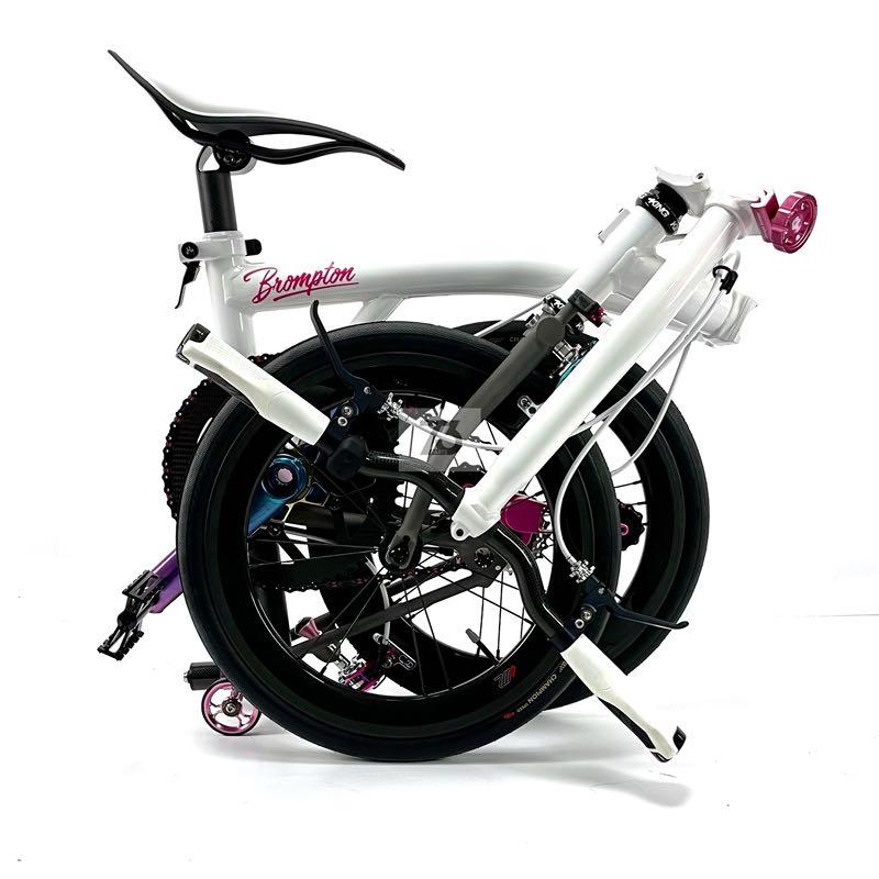 (C82) Carbon Riser Handlebar for Brompton, Sports Equipment, Bicycles ...