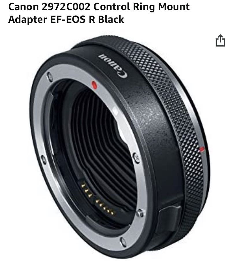 Canon Control Ring Mount Adapter EF-RF, Photography, Lens & Kits on ...