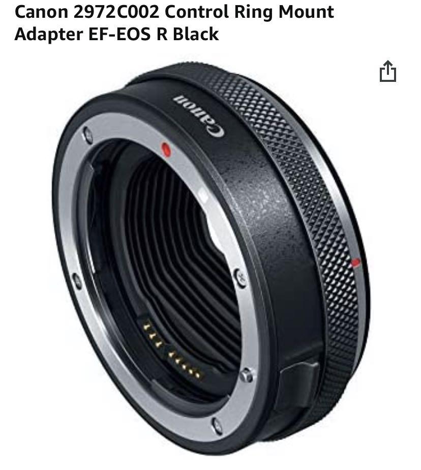 Canon Control Ring Mount Adapter EF-RF, Photography, Lens & Kits on ...
