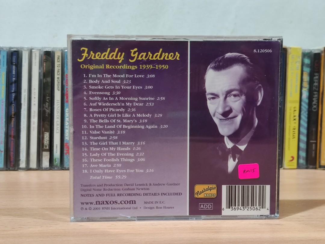 (CD) Freddy Gardner Original Recordings 1939-1950, Hobbies & Toys ...